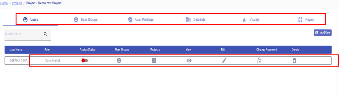 Manage Users | TejasVI