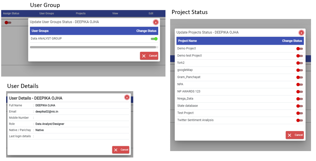 Manage Users | TejasVI