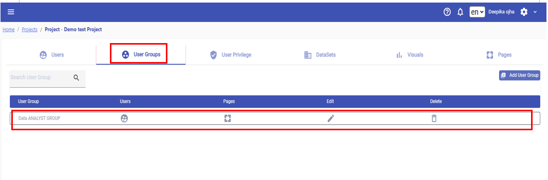 Manage Users | TejasVI